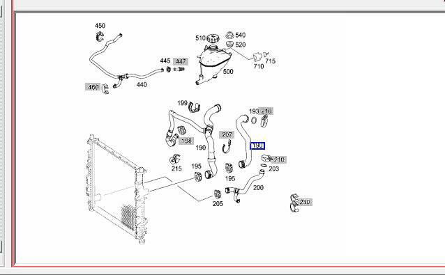 Radiator Coolant Upper Hose for Mercedes W166 X164 GL450 GL500 ML550 ...
