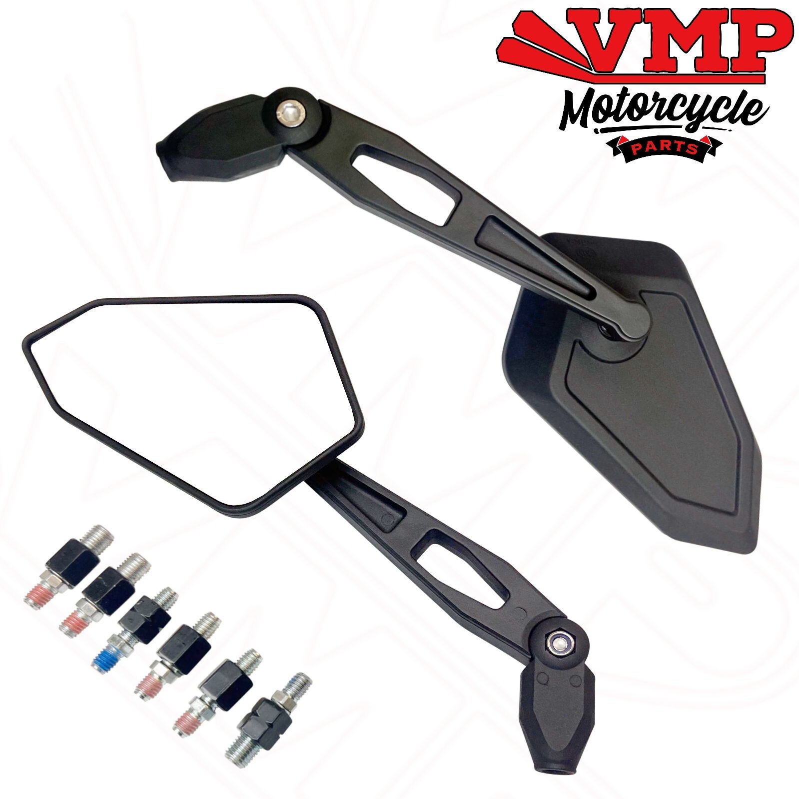 Mirror Pair ABS Sports Nylon Mirrors Rear View For Royal Enfield ...