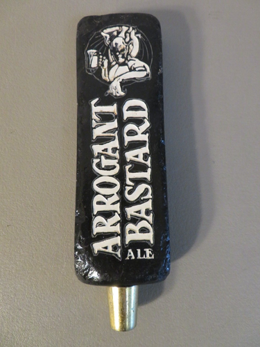 Stone Brewing Co. Arrogant Bastard Ale Beer Tap Handle 2 Sided Devil ...