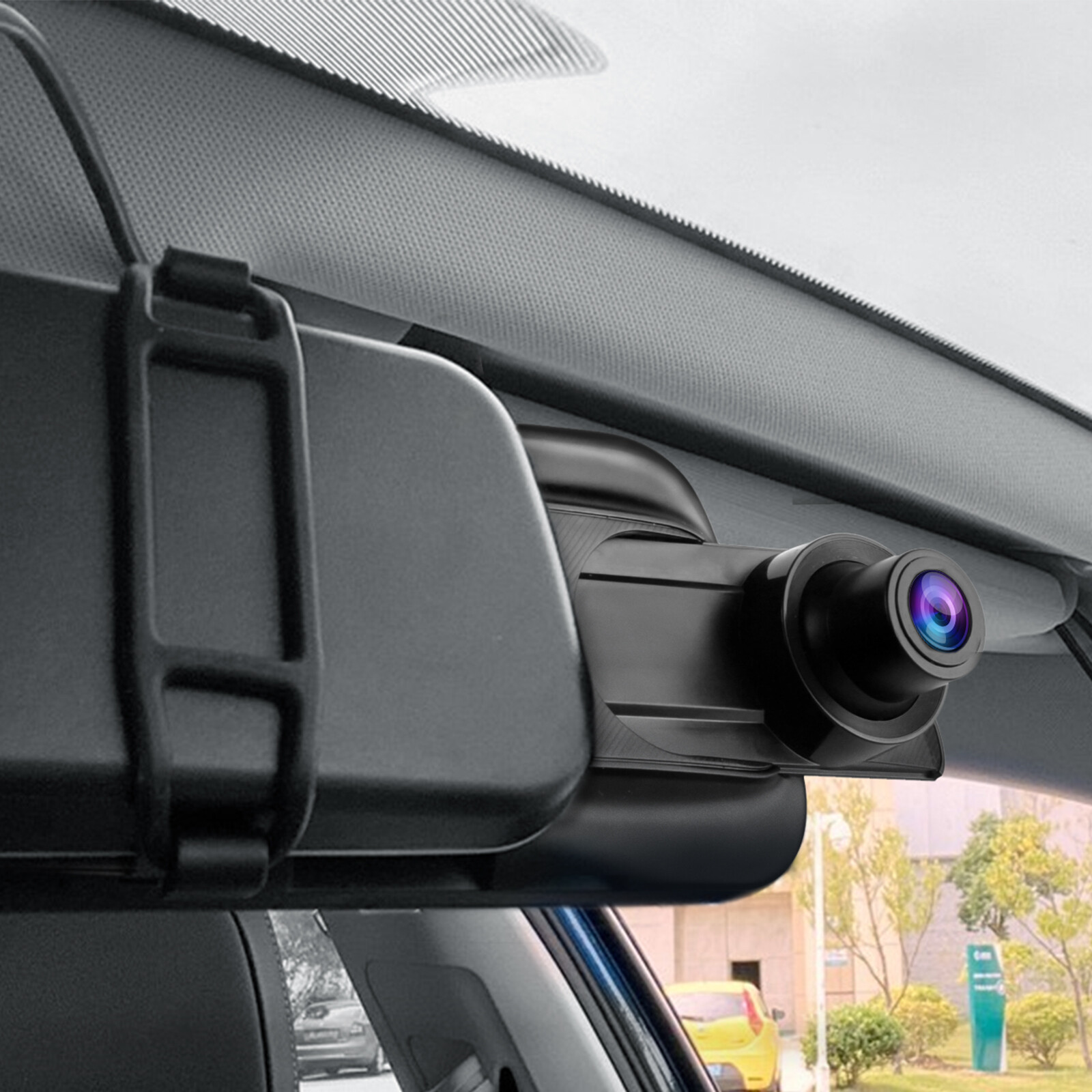 10" Full Touch HD 1080P Car Dual Lens DVR Rear View Mirror Video Dash ...