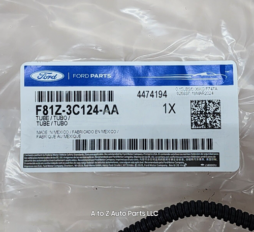 1999-2004 Ford F250-F550 S/Duty 4x4 Front Axle Locking Hub Vacuum Line ...