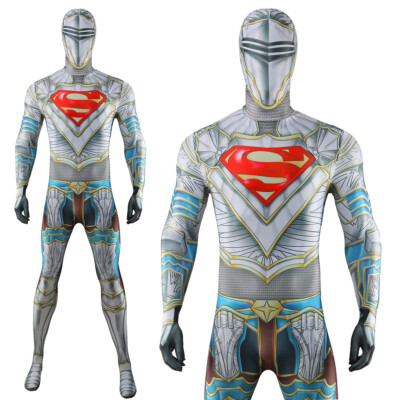 Superman Kal-El Jumpsuit Cosplay Stage Suit Costume Cloak Mask ...