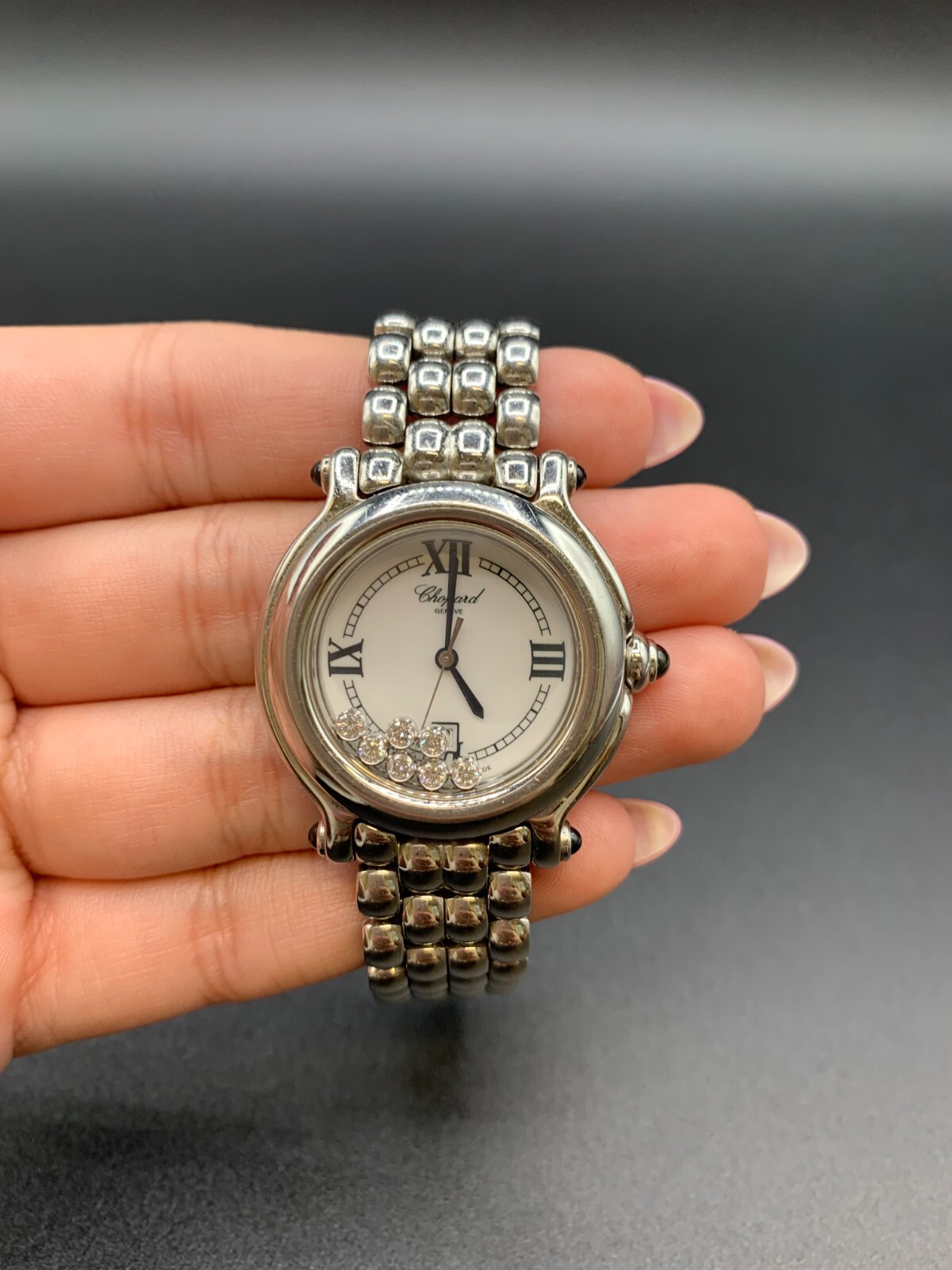 Chopard Happy Sport Floating Diamond Watch | eBay