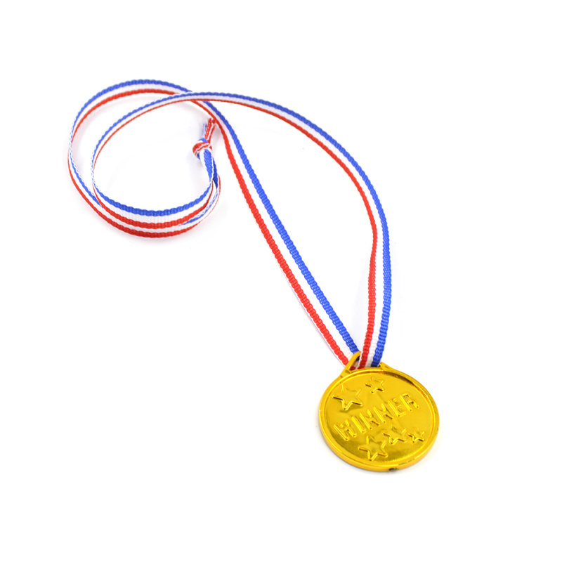 24pcs Children Winners Gold Medals Plastic Party Game Prize Awards Toy ...