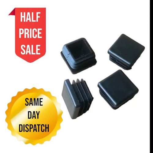 25x25mm Square Plastic End Caps Blanking Plugs Tube/ Box Section ...