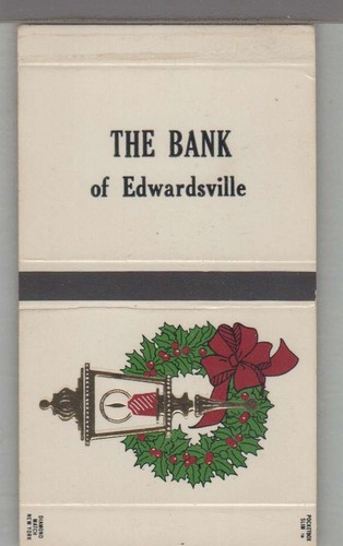 Matchbox Cover - The Bank of Edwardsville | eBay