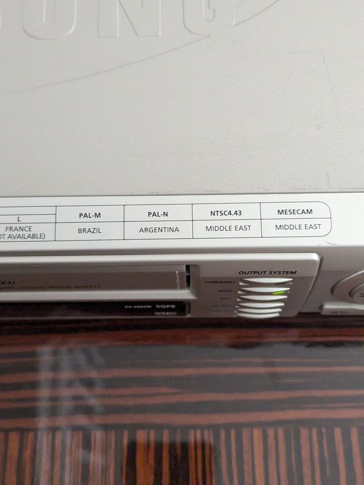 Samsung SV-5000W World Wide Video VHS VCR PAL SECAM NTSC No Remote | eBay