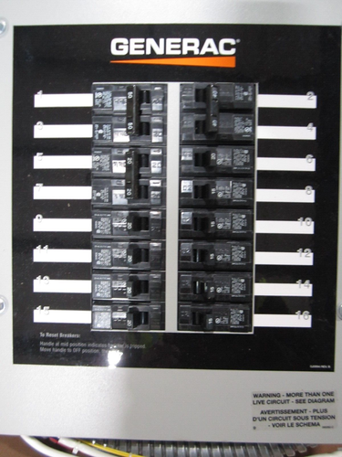 Generac RTG16EZ Automatic Generator Panel 100A 120/240V 1PH 3W -ATS384 ...