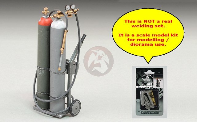 Royal Model 1/35 Oxy-fuel Gas Welding and Cutting Set [Diorama MODEL ...