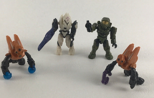Mega Bloks Consturx Halo Minifigs Master Chief Grunts Elite Regular 4pc ...