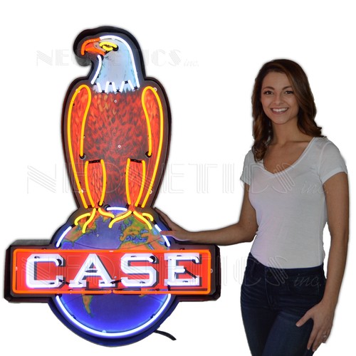 Huge Case Eagle Old Abe Neon sign CaseIH Farm Tractor barn wall lamp ...