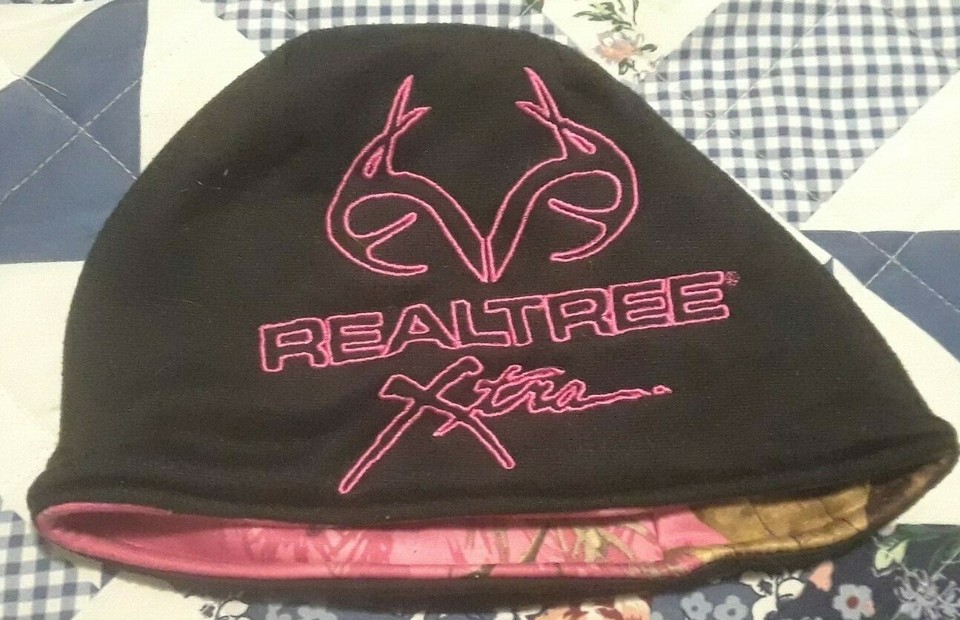 REALTREE Winter Camo Stocking Cap Beanie Hunting Outdoor Pink One Size ...