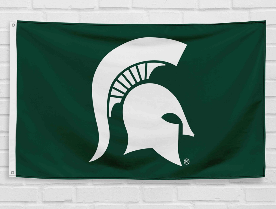 Michigan State Spartans 3ft X5ft Flag MSU NCAA Rico Banner 100% Sports ...