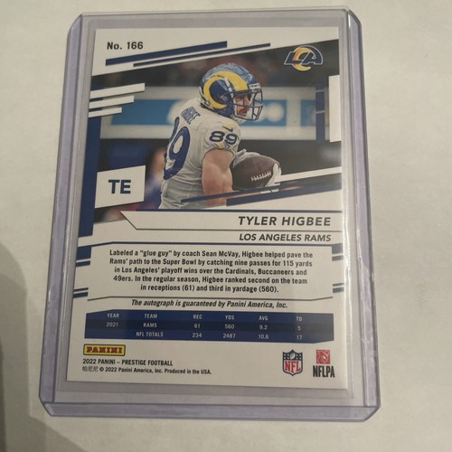 2022 Panini Prestige #166 Tyler Higbee Xtra Points Autograph #/50 | eBay