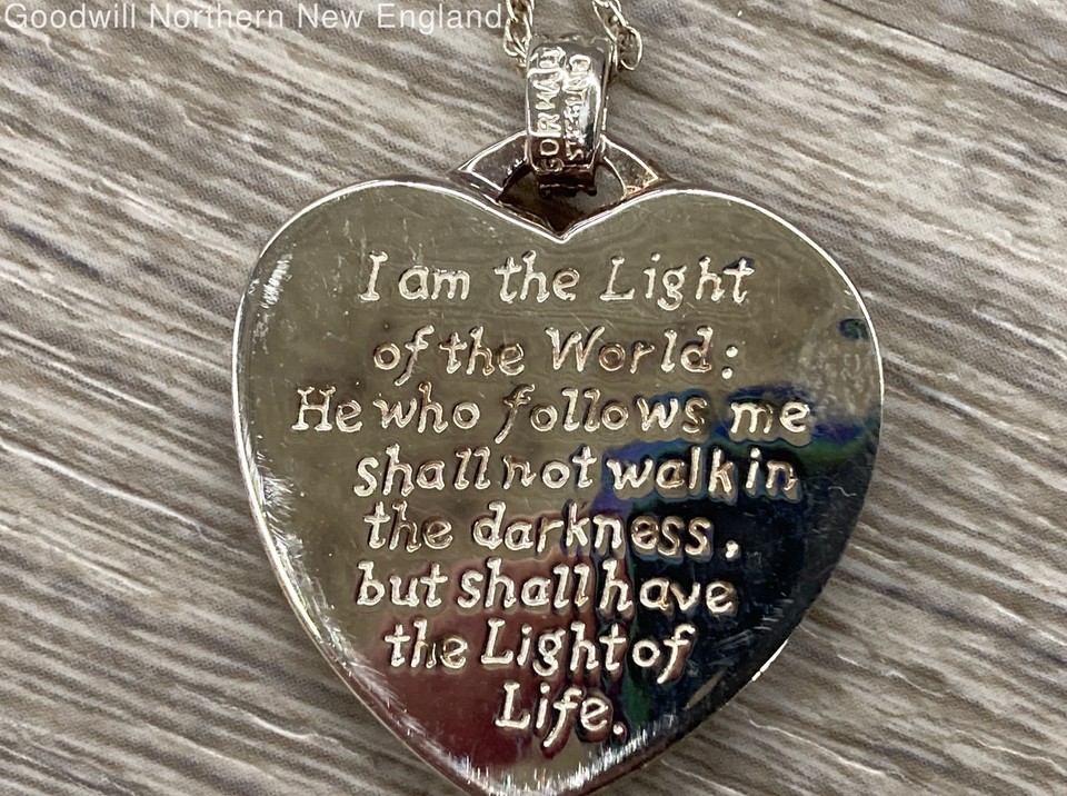 Sterling Silver Lenox Gorham Light Of The World Religious Pendant ...
