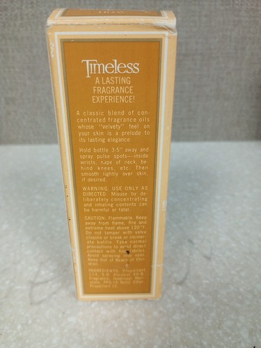 Vintage Avon Timeless Cologne Spray 2oz Original 95% Full Women’s ...