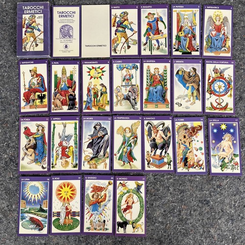 RARE Tarocchi Ermetici Oswald Wirth 1989 Lo Scarabeo Estate of Holly ...