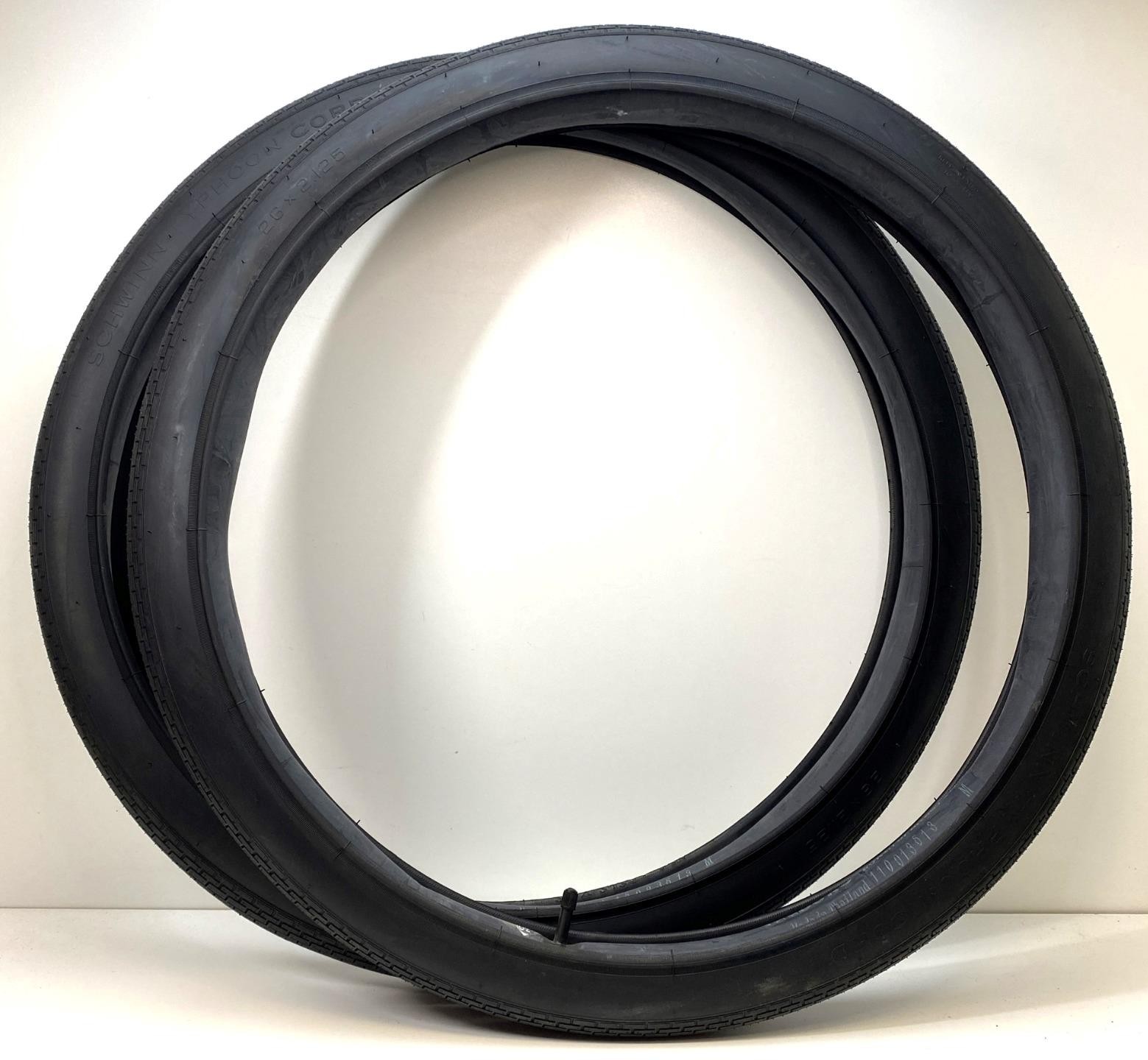 1 PAIR new Schwinn Approved TYPHOON 26 x 2.125" Balloon TIRES with ...