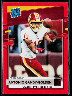 2020 Donruss #334 Antonio Gandy-Golden Press Proof Red | eBay