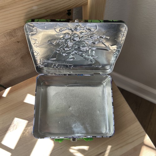 Vintage Nickelodeon TEENAGE MUTANT NINJA TURTLES Metal LUNCH BOX ...