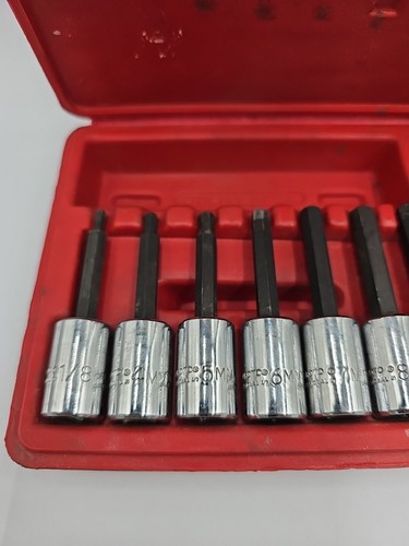 Proto Tools J4900MA Metric 10 Pc. Hex Bit Socket Set **One Missing ...