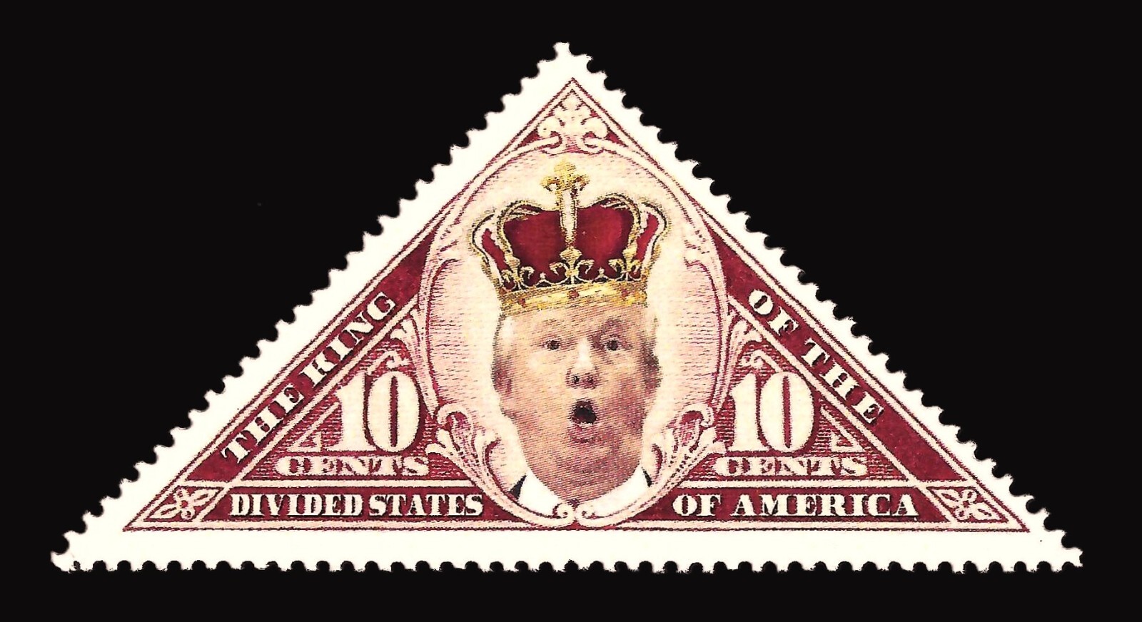 The Divided States of America - Trump Political Stamp - King Trump | eBay