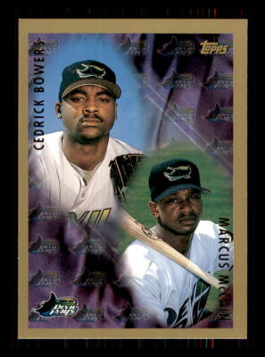1998 Baseball Topps Cedrick Bowers / Marcus McCain Tampa Bay Devil Rays ...