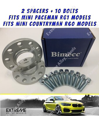 Alloy Wheel Spacers For Mini Countryman R60 Paceman R61 20mm Bimecc x 2 ...