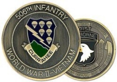 ARMY 506TH INF 101ST AIRBORNE CURRAHEE WORLD WAR II VIETNAM 2 ...