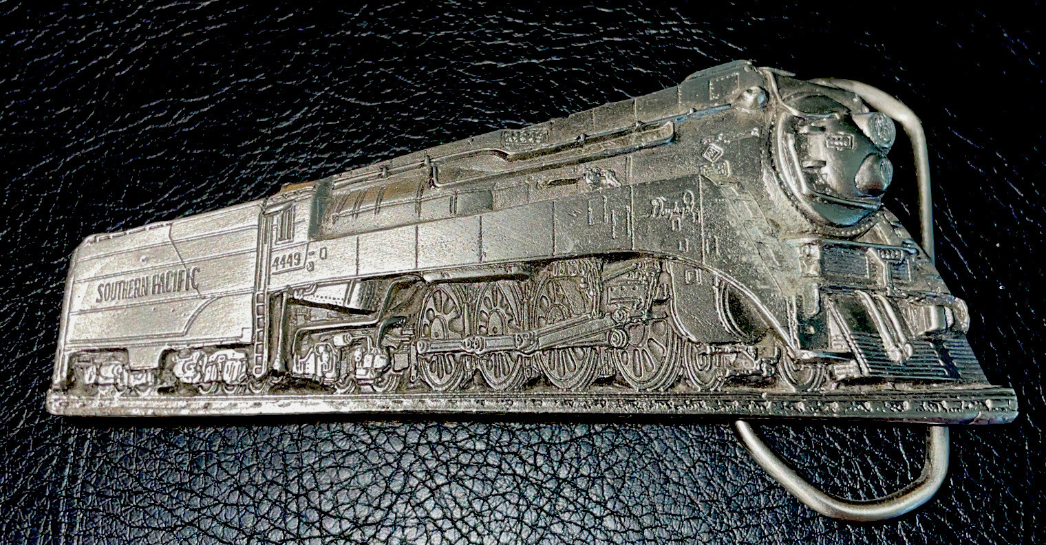 Vtg 1980’s Belt Buckle Locomotive Train Great America… - Gem