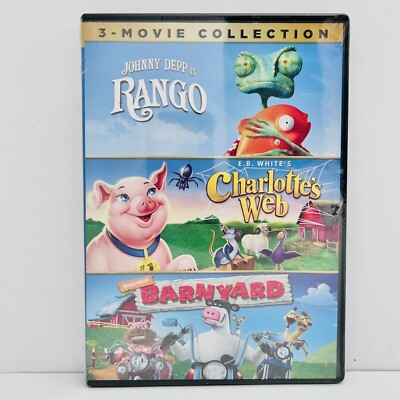 Rango/Charlotte's Web/Barnyard 3-Movie Collection DVD Factory Sealed ...