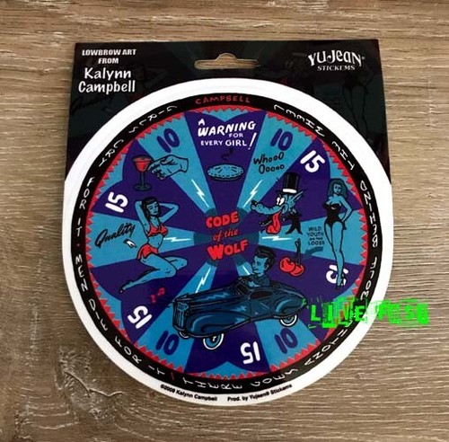 CODE OF THE WOLF ROULETTE WHEEL PRIZE WHEEL STICKER DECAL hot rodder ...