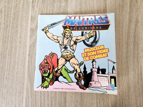Maître De L'univers Musclor Et Son Tigre De Combat 1983disque 45trs | eBay