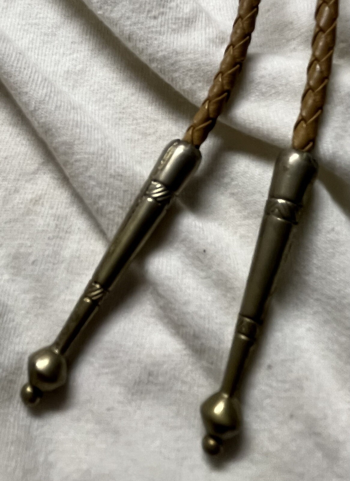 Vintage Roadrunner Round Turquoise Veneer Arrows Nickel Silver Bolo ...