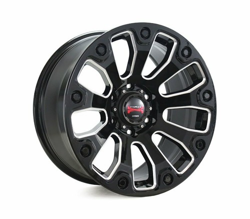 To Suit HUMMER H3 WHEELS PACKAGE: 18x9.0 Simmons MAX X09 BKWA and BF ...