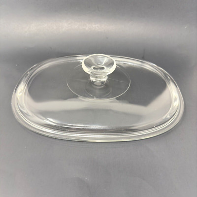PYREX DC 1 1/2 C Oval REPLACEMENT Glass Lid Corning Ware 33 Casserole ...