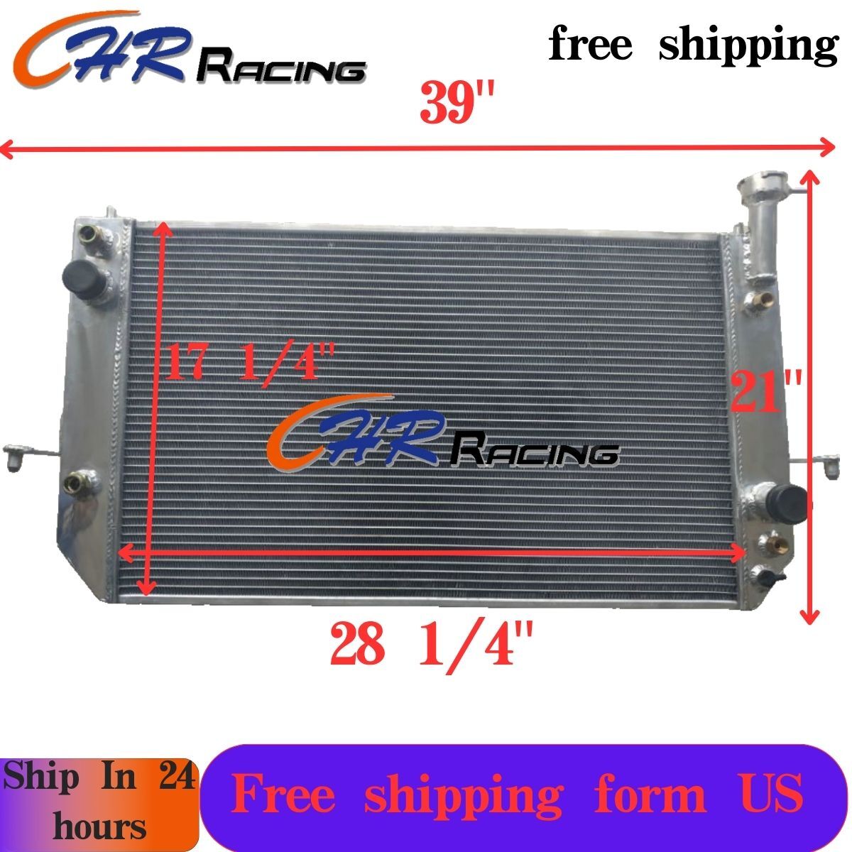 Aluminum Radiator For 1996-05 Chevy Astro LS LT GMC Safari Van SL SLE 4 ...