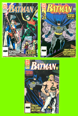 BATMAN 467 468 469 "Shadow Box " complete set NM 9.4 see pics ...