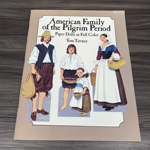Vintage 1987 Tom Tierney American Family Of The Pilgrim Period Paper ...