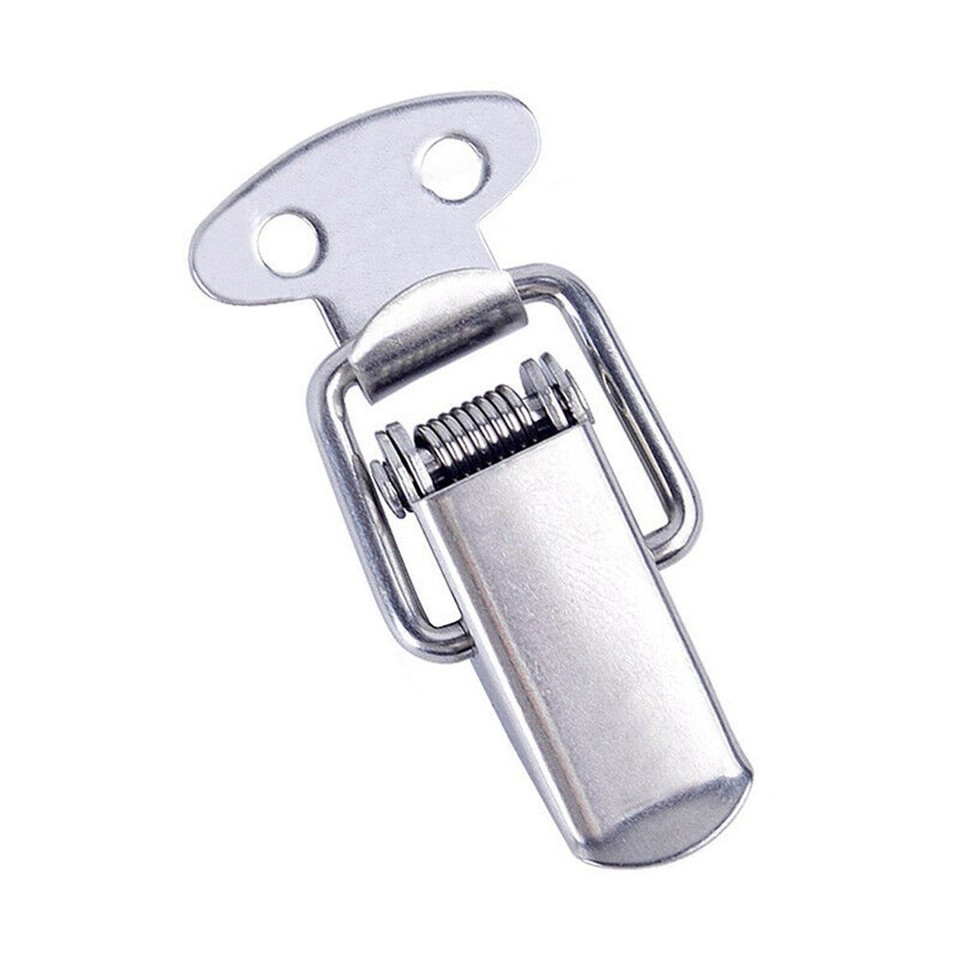 New Hot-Sale 4PCS Stainless Spring Loaded Clamp Clip Case Box Latch ...