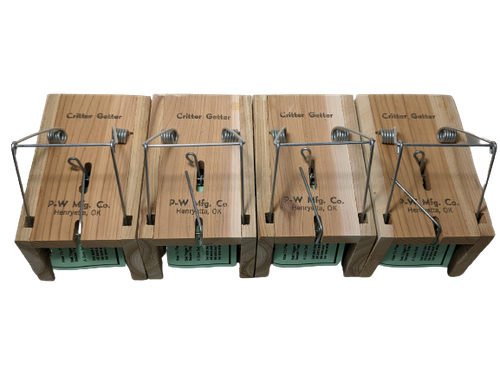 4 Critter Getter Wooden Box Trap for Squirrel, Rat, Chipmunk, Rodent ...