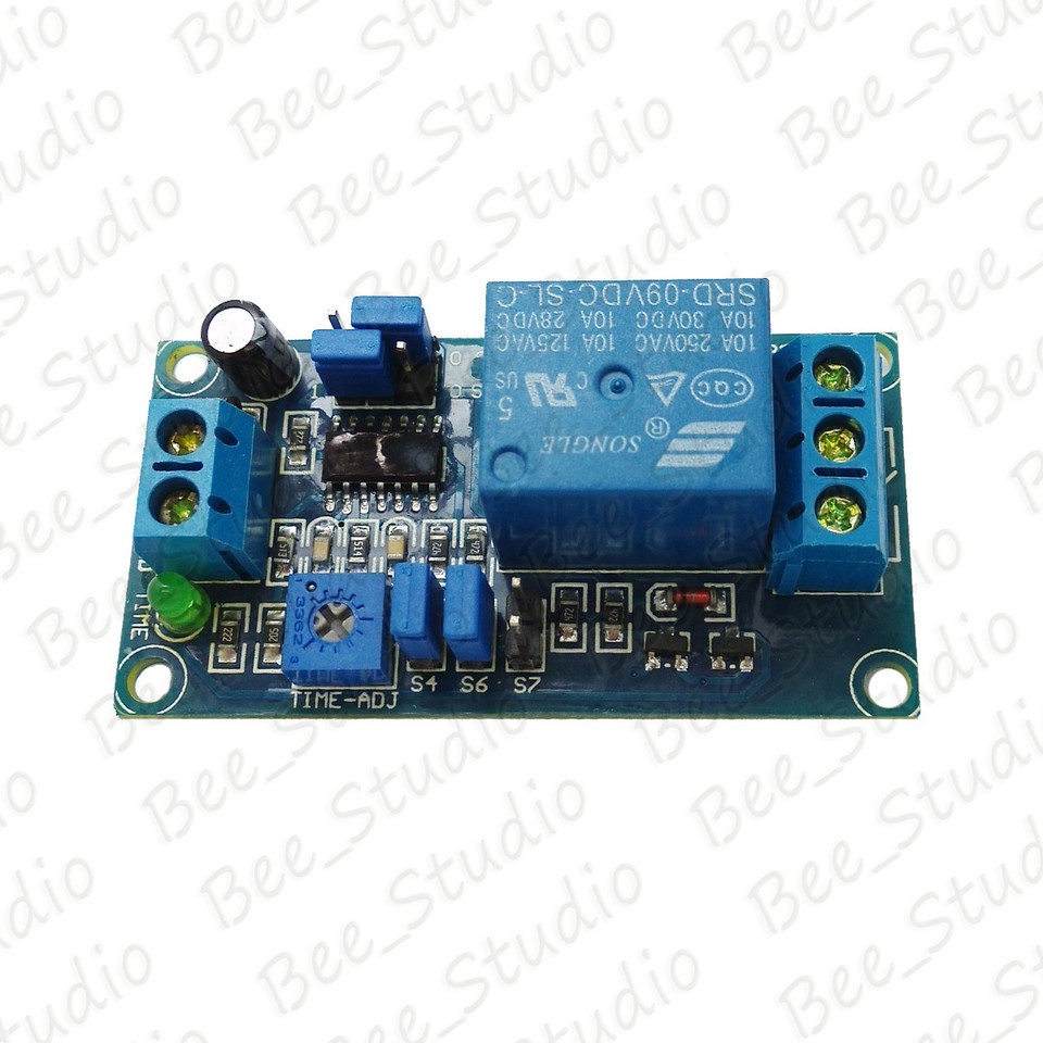 DC 5V 9V 12V Delay Relay Timing Delay Timer Turn on Delay Turn off ...