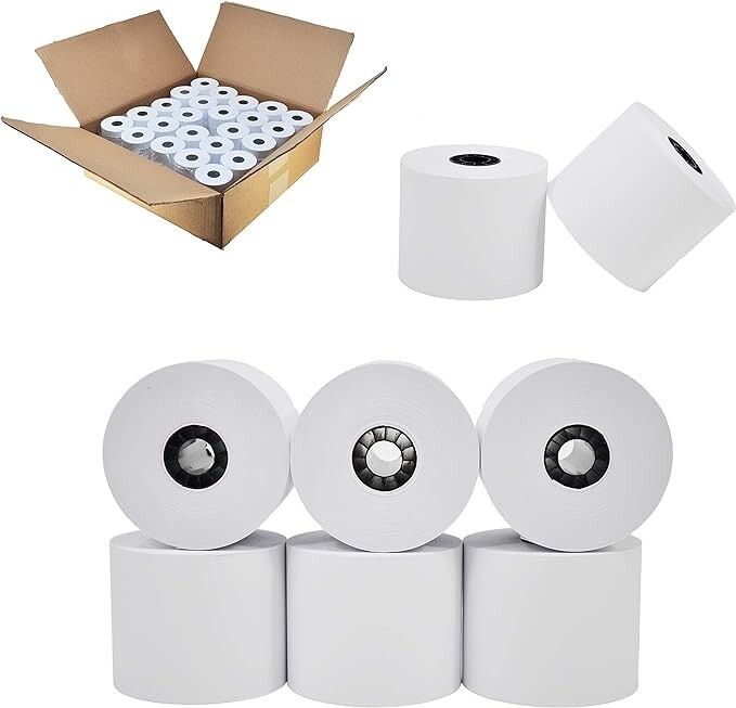 44mm (1 3/4") x 230' BPA Free Thermal Register Paper Rolls for Sharp ...