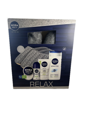 Nivea Slippers Sensitive Gift Set Collection Size 9 Fathers DAY Massive ...