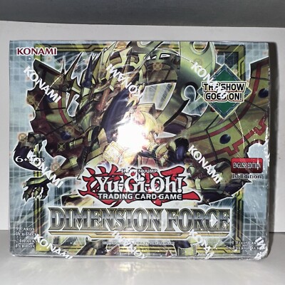 Yugioh Dimension Force Booster Box 1st Edition Brand New Factory Sealed ...