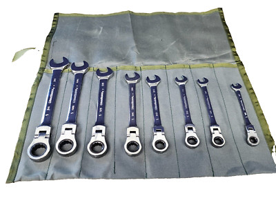 Gearwrench Ratcheting Angle Wrench Set Sae 3/4 11/16 5/8 9/16 1/2 3/8 5 ...