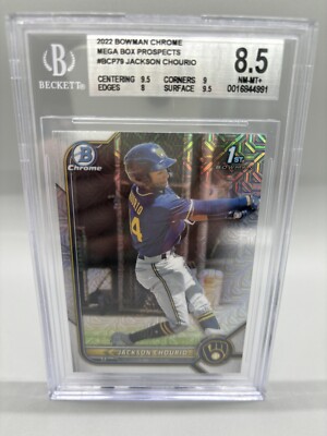 2022 Bowman Chrome Mega Box Mojo Jackson Chourio #79 1st Bowman BGS 8.5 ...