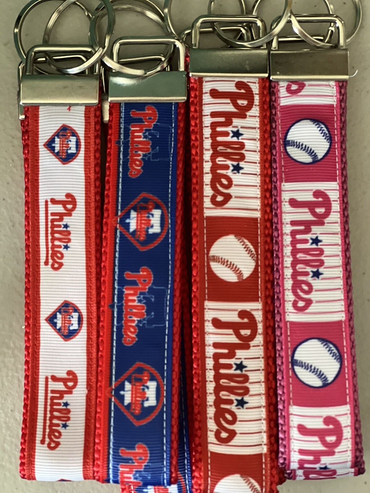 Phillies Keychains Handmade Four Styles To Choose From All New | eBay