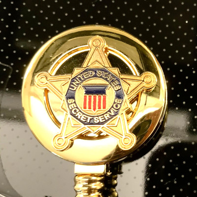 United States Secret Service ID Holder Gold Logo on ID Reel | eBay