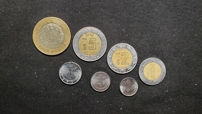 Mexico 2012 coin set (10c, 20c, 50c, $1, $2, $5 & $10 peso year set) | eBay